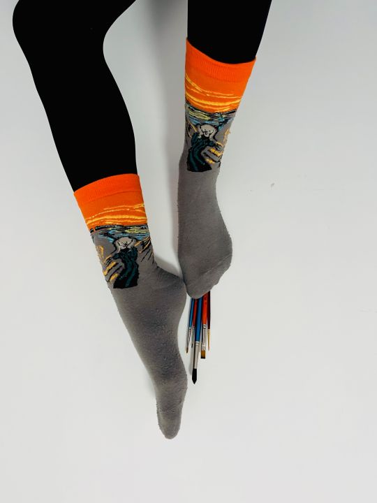 Artist's Needs Socks - The Scream by Munch | Daraz.com.np