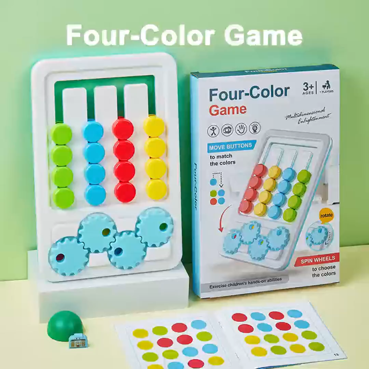 ABST - Four Color Sliding Chess Game, Logical Thinking Training Game ...