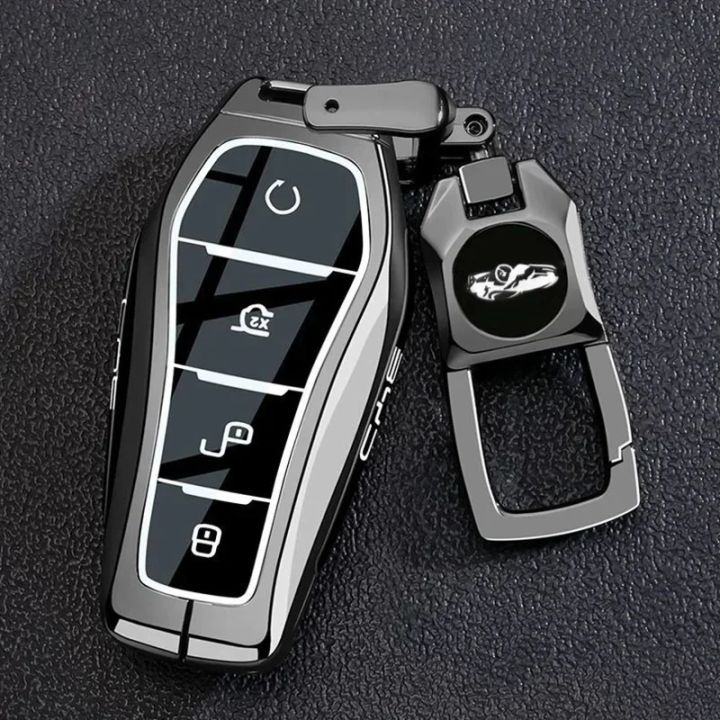 Alloy Car Key Case Cover for BYD Atto 3 Seal Dolphin Song Pro Plus Max ...