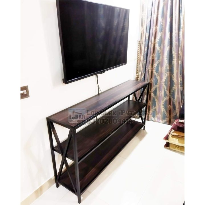 Tv Stand with Shelves / Television Chester cum Console Table Made with ...