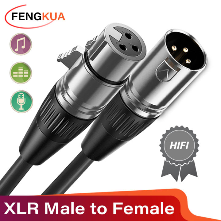 3Pin XLR Cable Male to Female Sound Cannon Microphone Cable for Mixer ...