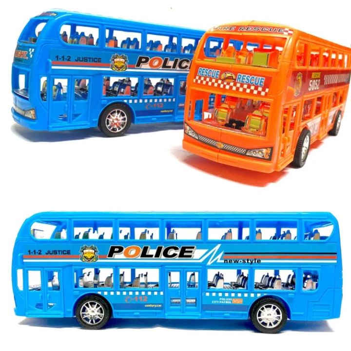 28cm Friction Powered Simulation Bus Toy For Children City Bus Model ...