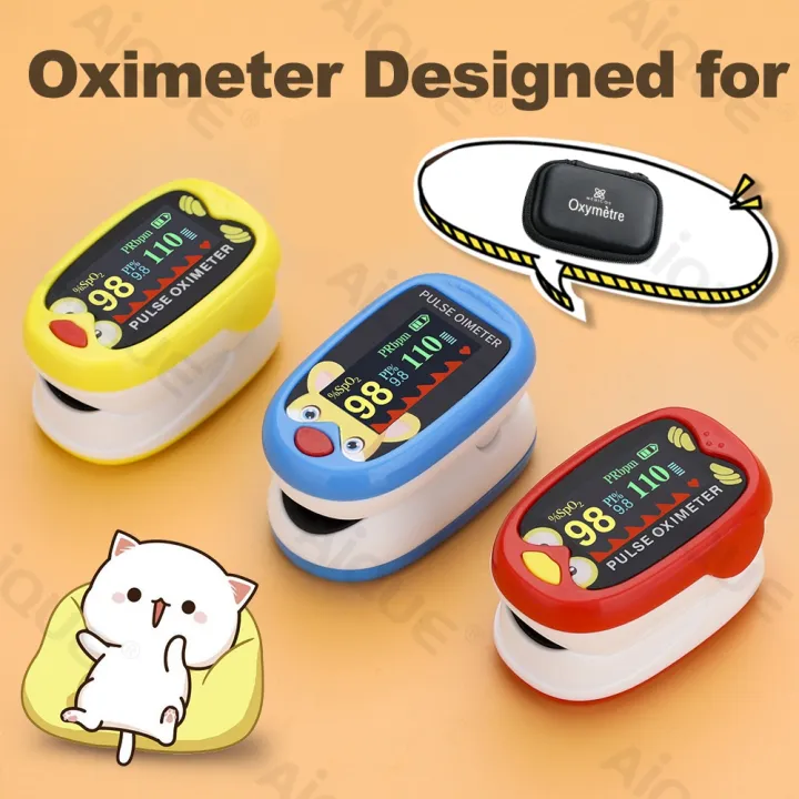 AiQUE Pediatrics Finger Pulse Oximeter Blood Oxygen Saturation Meter ...