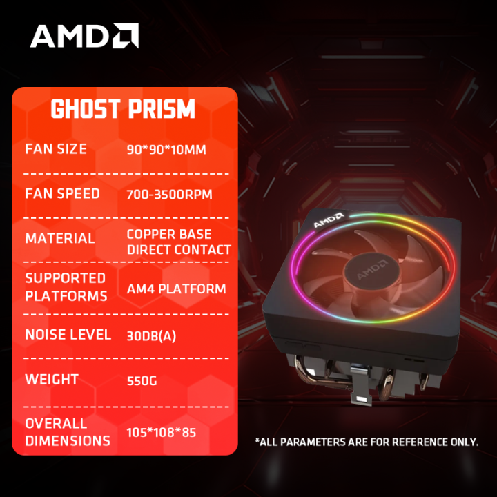 AMD Ryzen Original Heat Sink Wraith Spire/Prism/Stealth Ghost Prism RGB ...