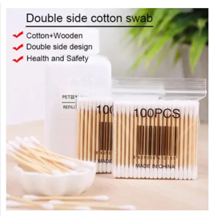 PACK OF 2 / 5 / 10 / 20 Imported Cotton swabs. 80 / 90 pcs per PACKET ...