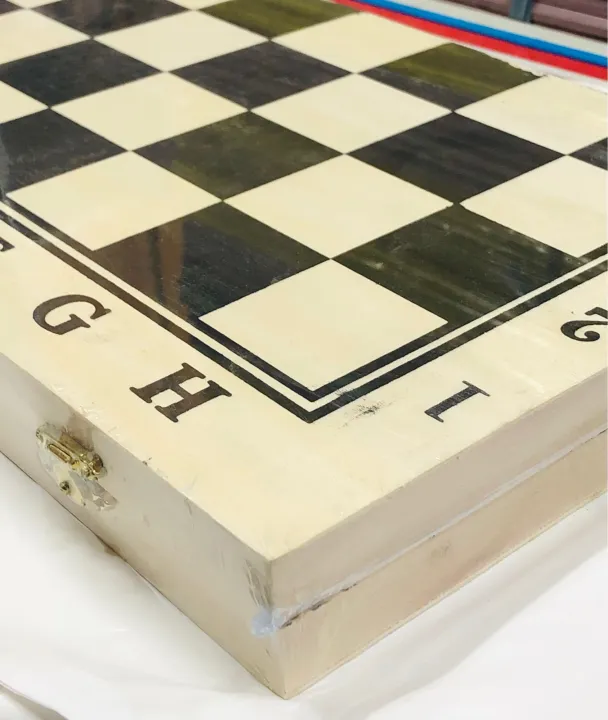 Wooden chess 20x20 pieces inside | Daraz.pk