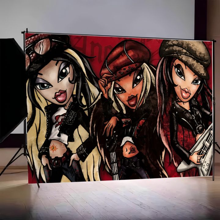 Bratz Dolls Happy Birthday Backdrop Decorations Background For Home ...