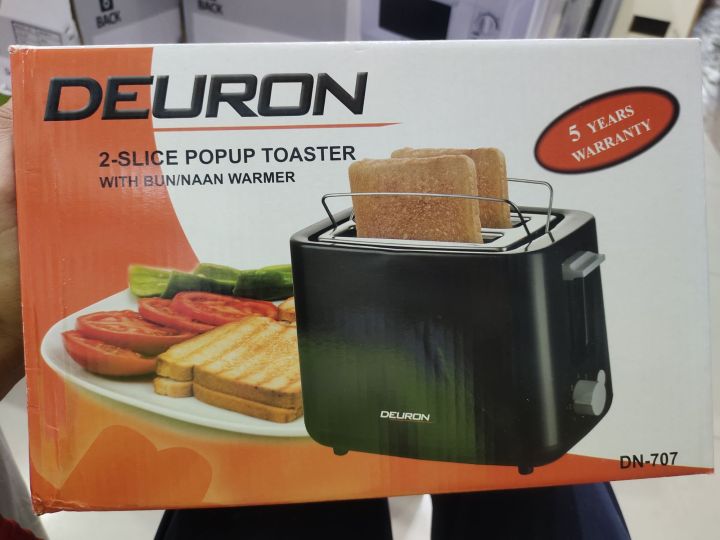 Toaster 2 slice popup deuron DN-707 | Daraz.pk