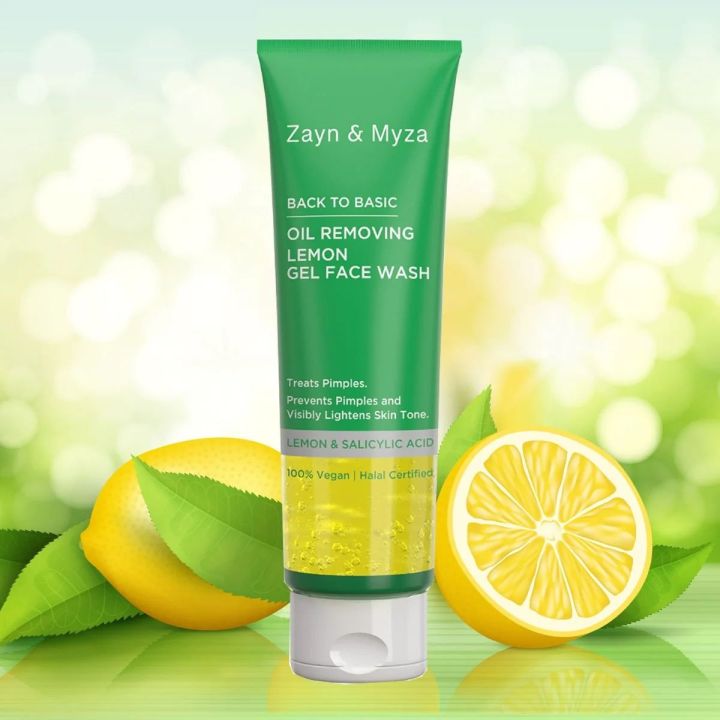 Zayn & Myza Oil Removing Lemon Gel Face Wash (75ml) - India | Daraz.com.bd