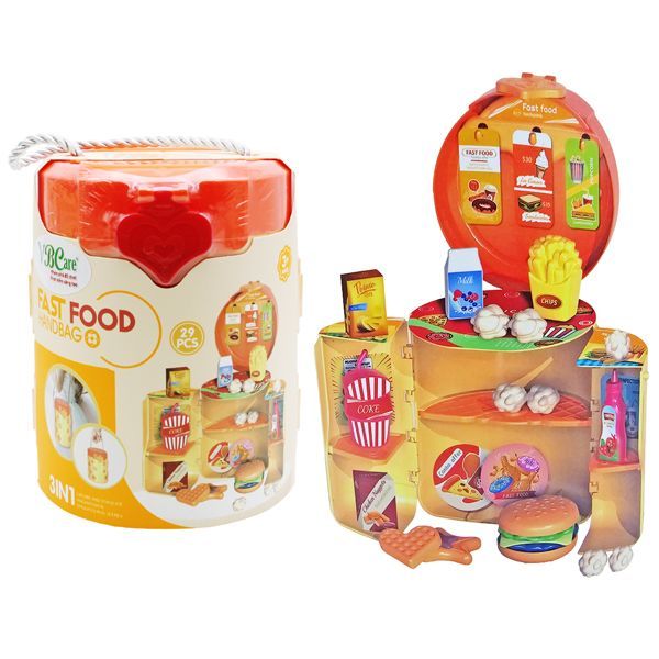 Fast Food Play Set Mini Fast Food Hangbag Kids Play Set Mini Fast Food ...