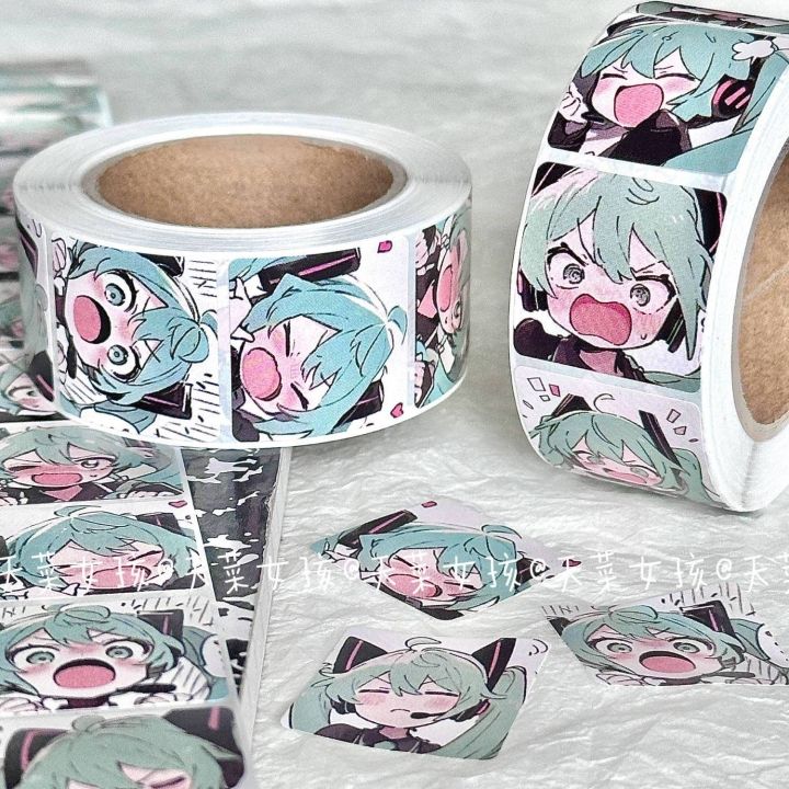 500PCS Japanese Classic Anime Hatsune Miku Roll Sticker Handbill ...