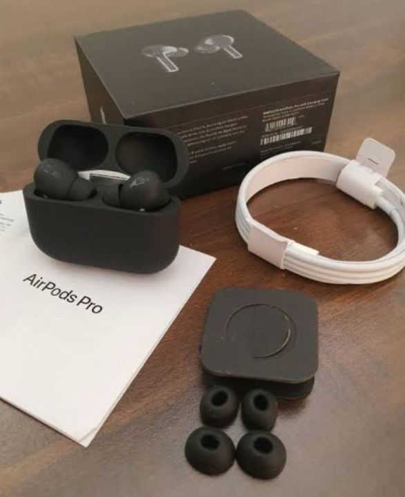 Airpods pro stylish black colour your ultimate audio companion | Daraz.pk
