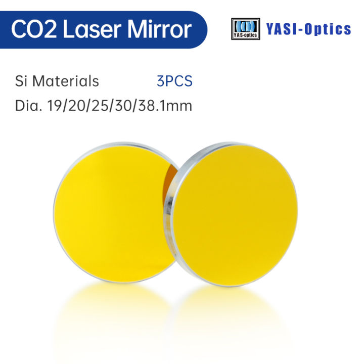 Yasi 3PCS Si Reflector Lens Mirror D19.05 20 25 30 38.1mm Silicon ...