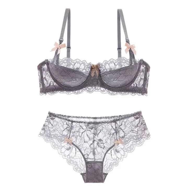 MOYISU Rabbit Ear AB Cup Pure Desire Girl Bra Set | Pull-up Bra with ...