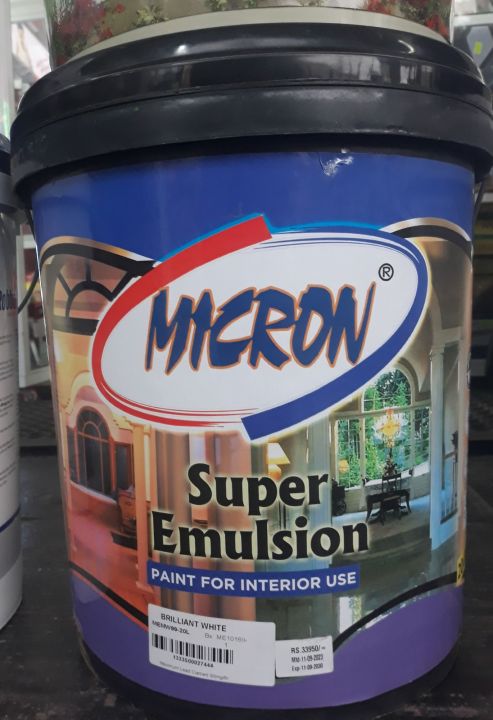 Paint Emulsion MICRON Brilliant White | Daraz.lk