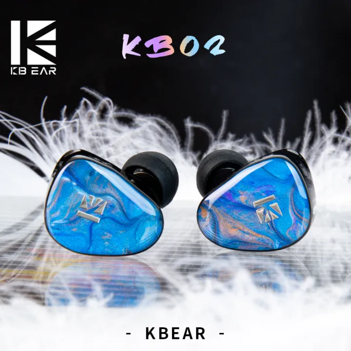 KBEAR KB02 10mm+10mm Dual IEM Hifi in-ear Earphones with Detachable Cable Design Bone Conduction ...