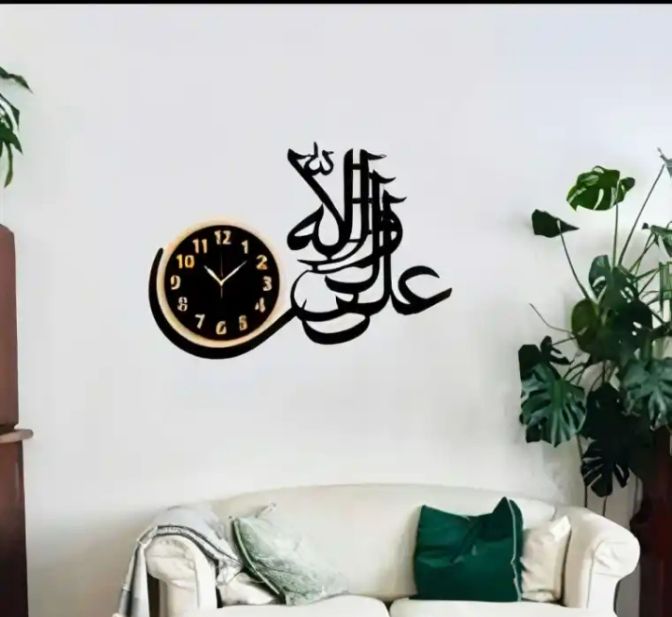 New Unique Style 3D Wooden Wall Clock, Wall Art, Home Decoration Item ...