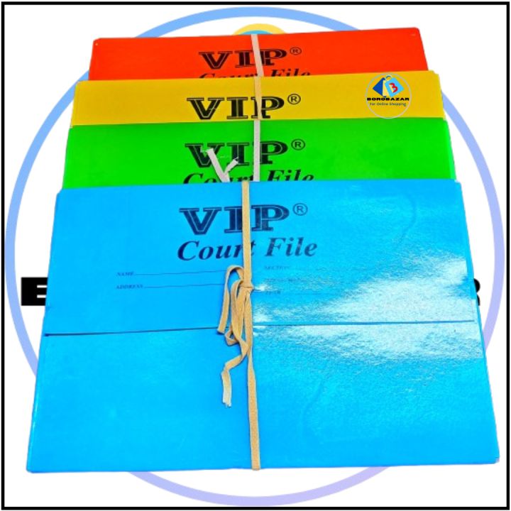 VIP Court File – 6 Pcs Set, Multi Colour Legal Document Folder for ...