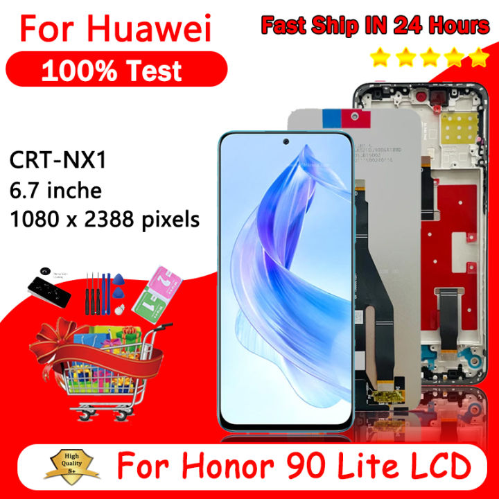 6.7'' Display For Huawei Honor 90 Lite LCD CRT-NX1 Display Screen Touch ...