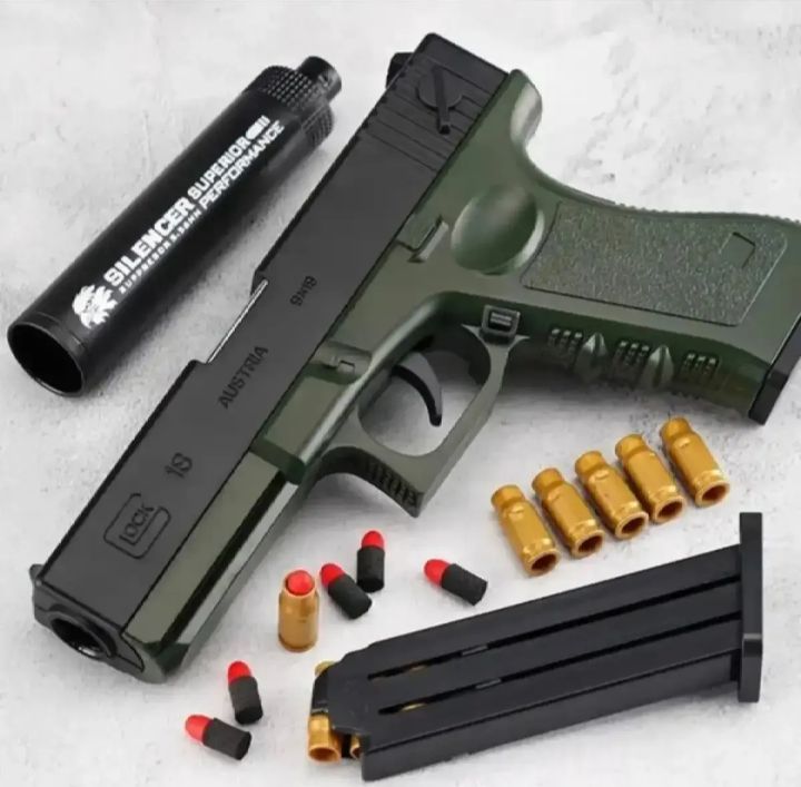 Glock Gun for Kids / Kids Gun soft Bullets / Birthday Gift for kids ...