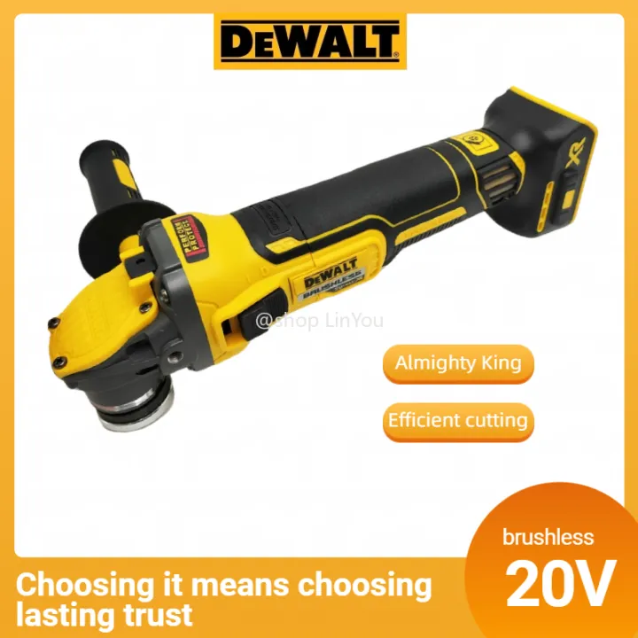 DEWALT Angle Grinder DCG409 20V Cordless Brushless Power Tool Cutting ...