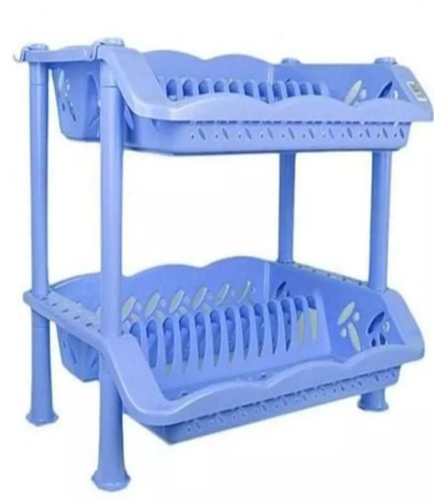 plastic two step bartan rack | Daraz.pk