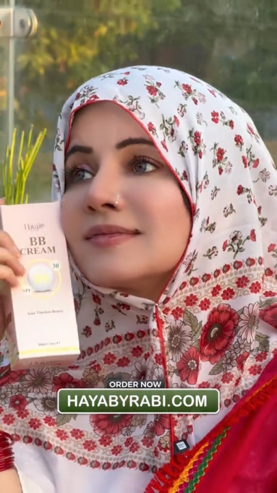 Haya by Rabi BB Cream SPF 30 Lightweight Tinted Brightening Balm for ...