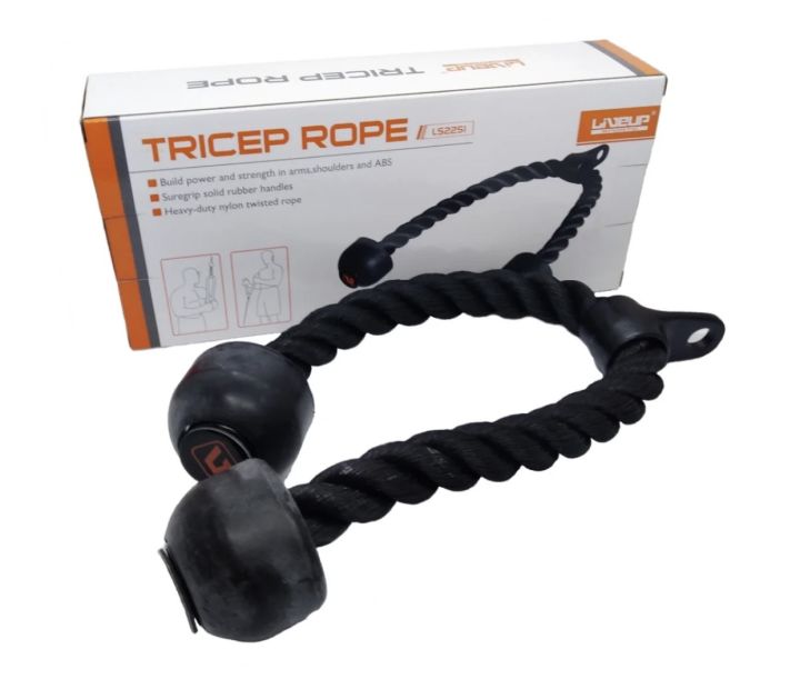 Nylon Tricep Rope - Rubber Handles- LS2251 - Liveup Brand | Daraz.pk