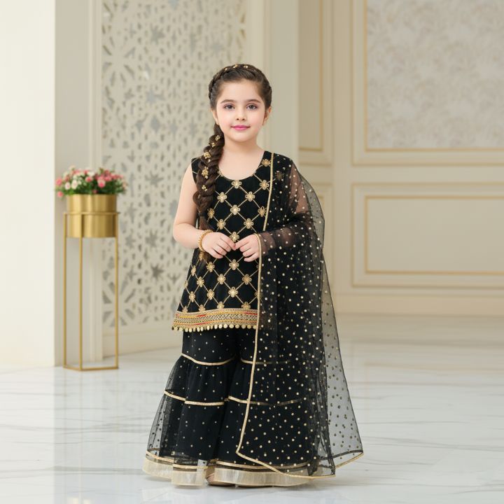 Garara Dress for Baby Girls 2025 | Polka Dots Garara Dress with ...