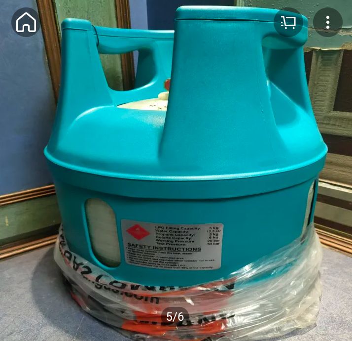 Composite Lpg Gas Cylinder with Regulator | 5kg Gas Capacity ...