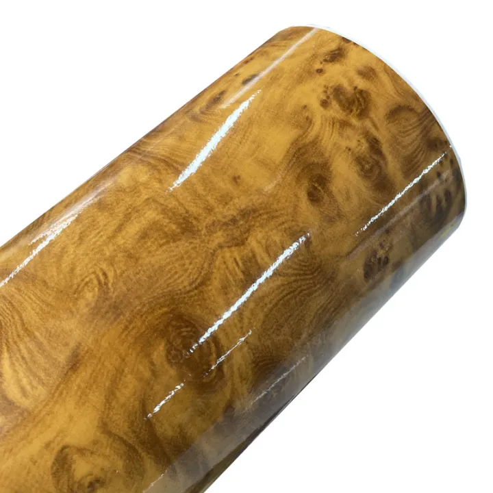Premium Gloss Wood Grain Vinyl Wrap Roll Sheet Film for Home Office ...