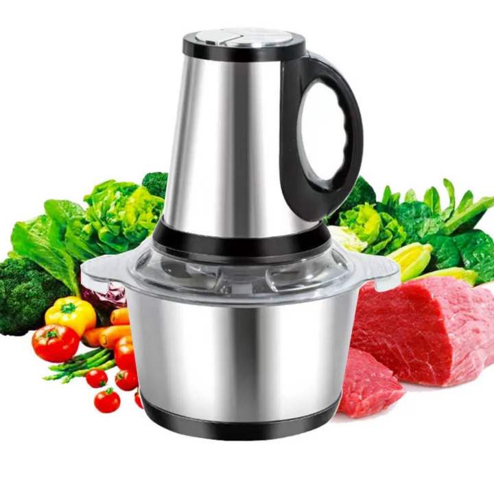 Electromax Stainless Steel Electric Vegetable Chooper And Meat Grinder ...