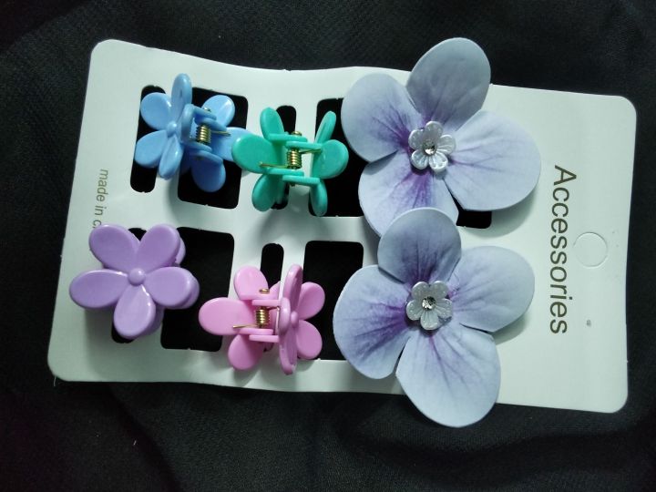 beautiful hair pin flowers pin cute 6 Pcs hair accessories for girls ...