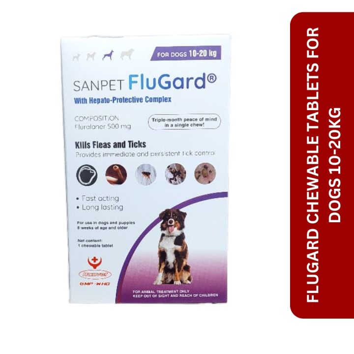 Flugard Chewable Tablets For Dogs 10-20kg | Daraz.lk