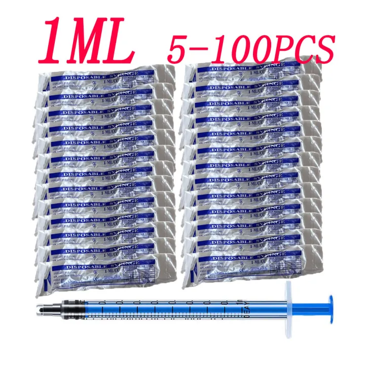 Hot 1ML Plastic Syringes Cubs Measuring Nutrient Hydroponic Disposable ...