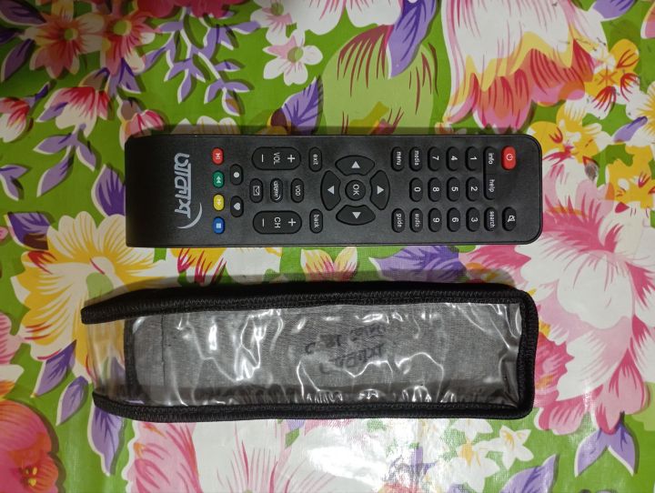 Leather TV Remote Cover - Akash remote control cover - TV Cover | Daraz ...