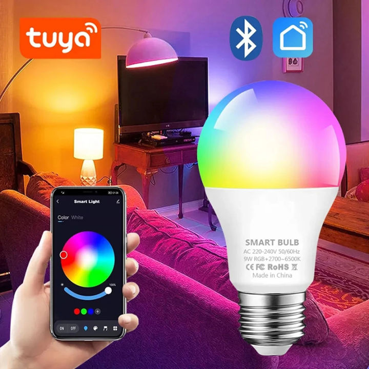 LED RGB Bulb Light 10W-18W RGBW Lamp IR Remote Control 2700K-6500K ...