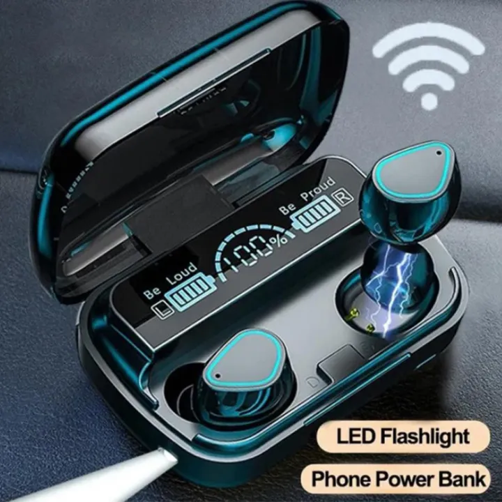 M30 Pro Wireless Gaming Earbuds/LED Display/Torch Light/Hifi Sound Base ...