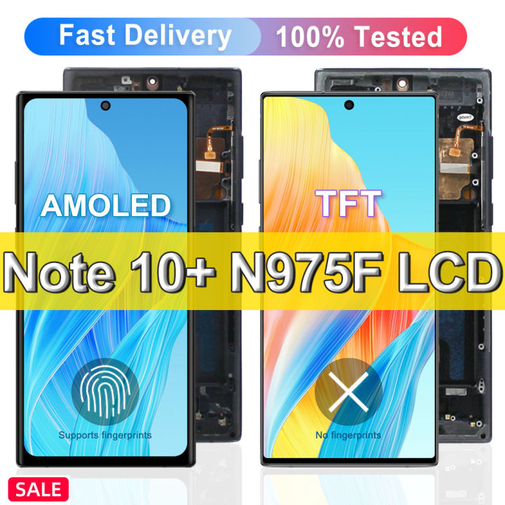 AMOLED TFT Note 10 Plus Screen For Samsung Note 10+ LCD Display 5G ...