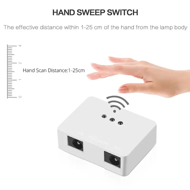 Hand Sweep Motion Sensor Smart Switch DC Female 5V 12V 24V LED Dimmer ...