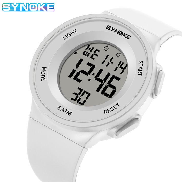 Synoke Digital Watches Lady Sports Luminous Multifunction Waterproof ...
