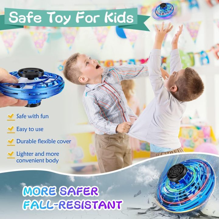 Flying Ball Toys Hand Controlled Flying Orb Magic Ball RGB Led Lights ...