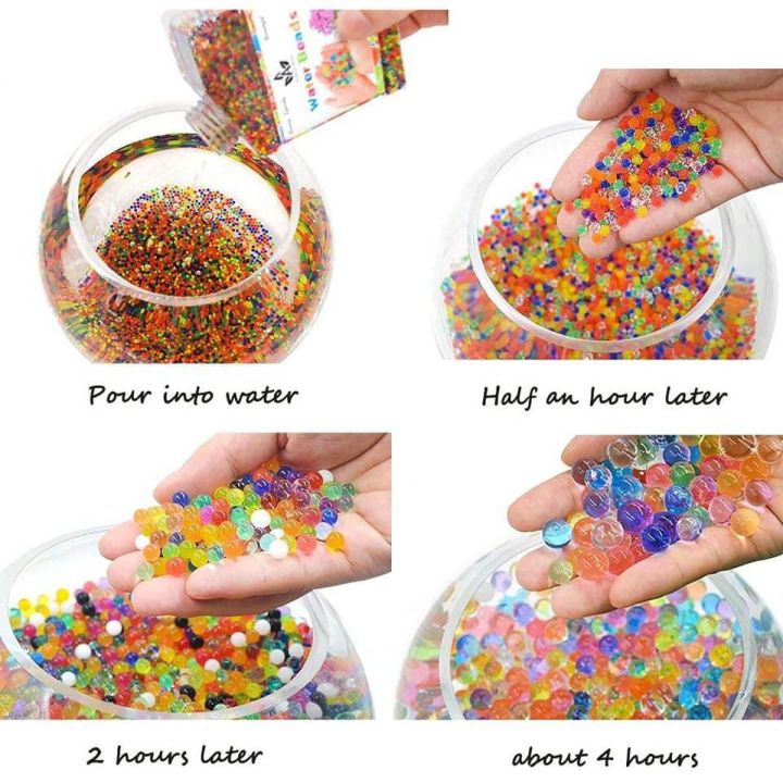 Pack of 3000 Colorful Water Beads Orbeez Water Expanding Jel Balls ...
