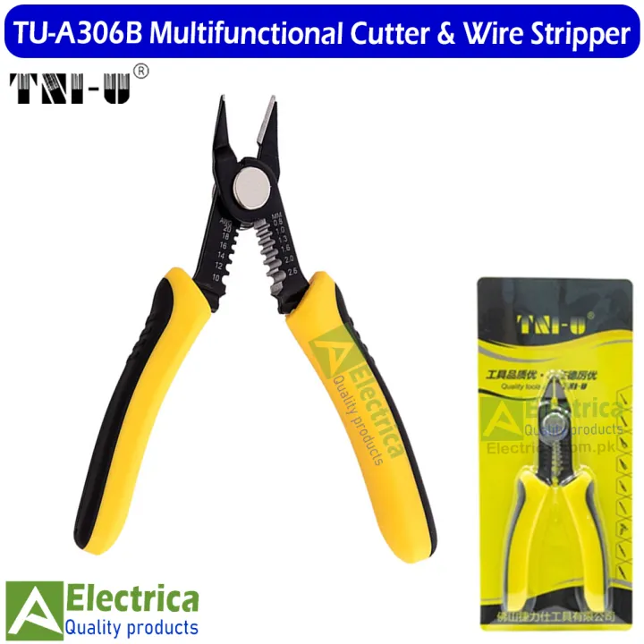 TUN-I TU-A306B Multifunctional Electronic 2in1 Cutter & Wire Stripper by Electrica | Daraz.pk