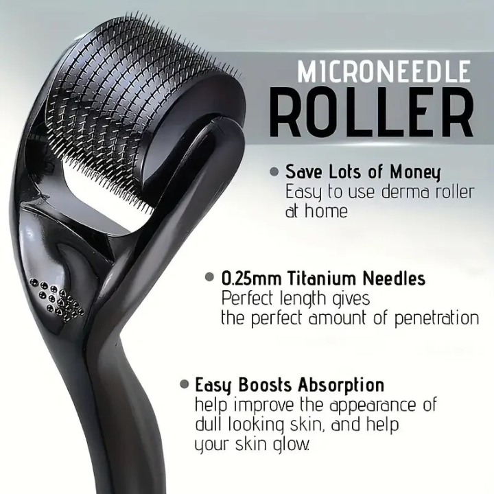 Microneedle Derma Roller With Titanium Needles Amazing Microneedling ...