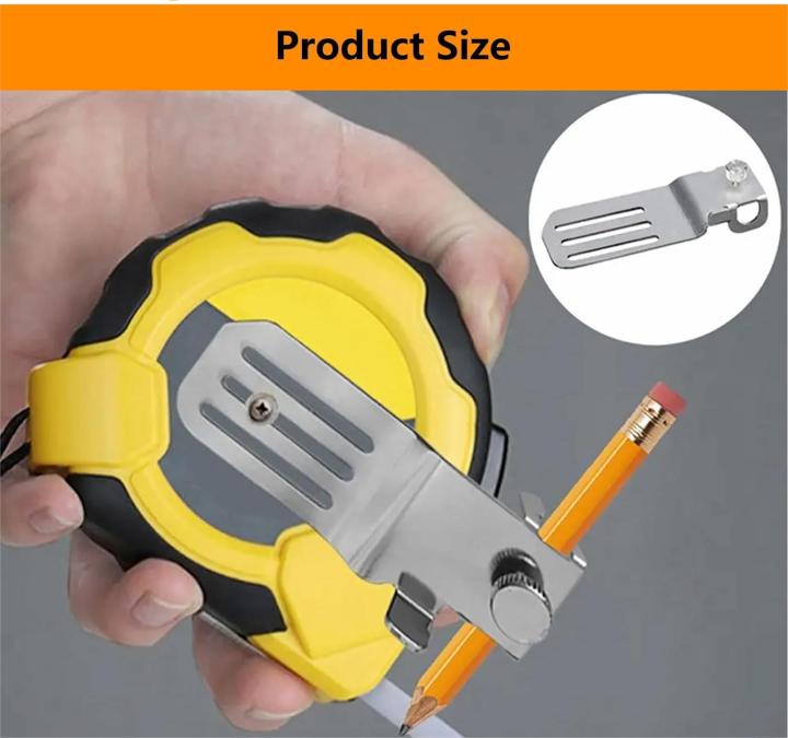 Tape Measure Pencil Holder Digital Tape Measure Scribing Tool Pencil ...