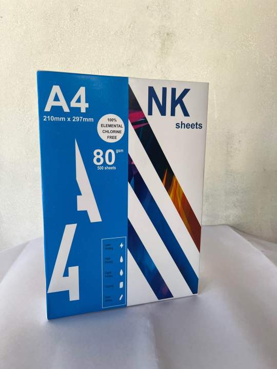 A4 PAPER 80 GSM - 500 SHEETS IN A PACK (NK sheets) | Daraz.lk