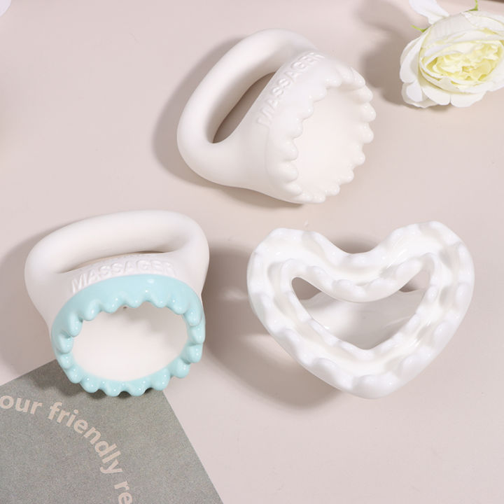 Ceramic Scrapping Board Face Back Massager Chinese Spa Guasha Tool ...