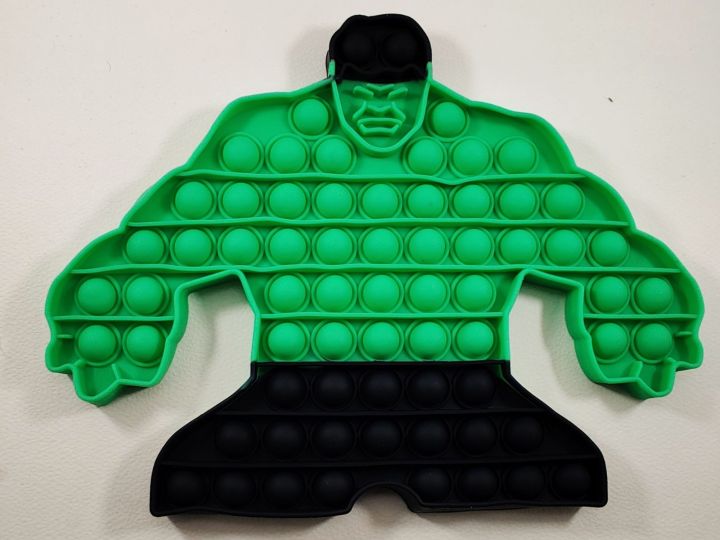 Hulk Fidget Pop it Stress Relieve Durable Washable Silicone Toy Large ...