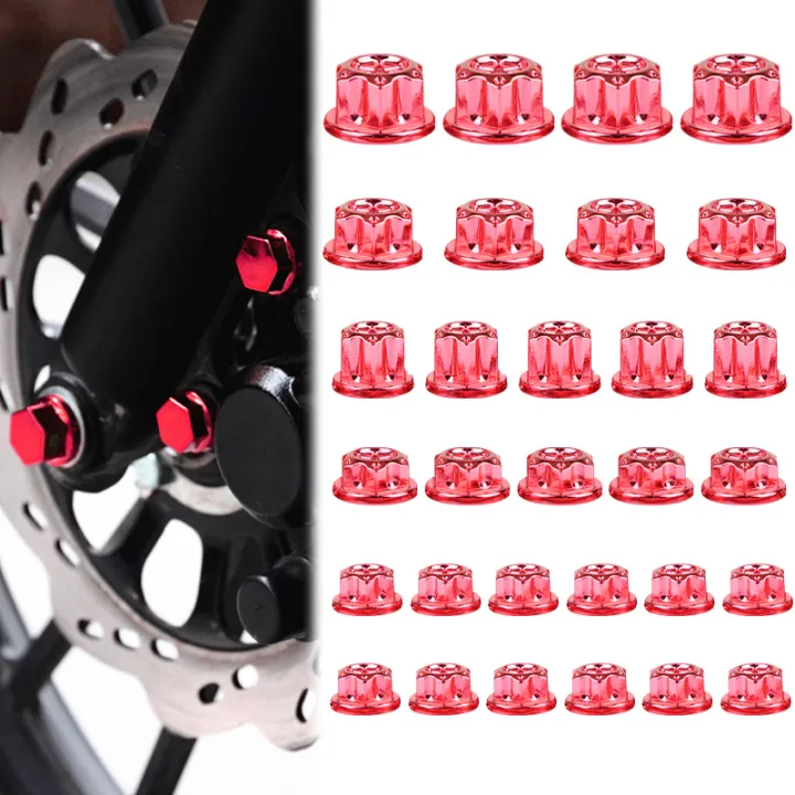 30PCS/Set Motorcycle Screw Cap Cover Head Body Decorative Engine Nut ...